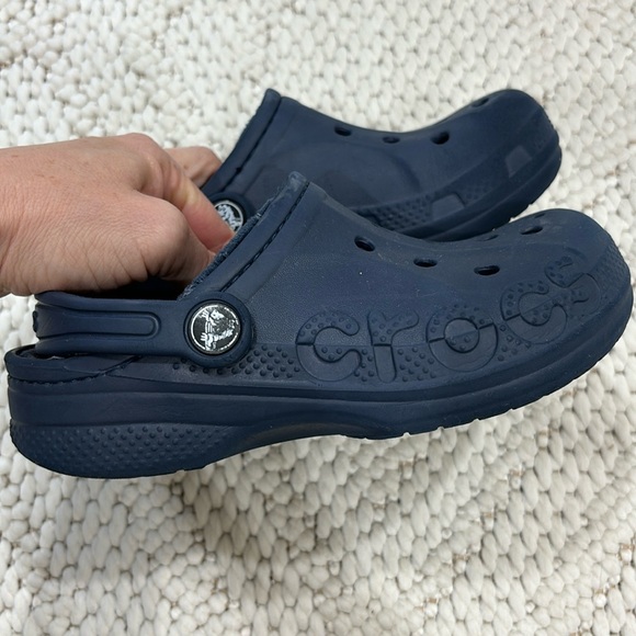 CROCS | Shoes | Crocs Furry Crocs In Navy Blue Little Kid Size 3c ...